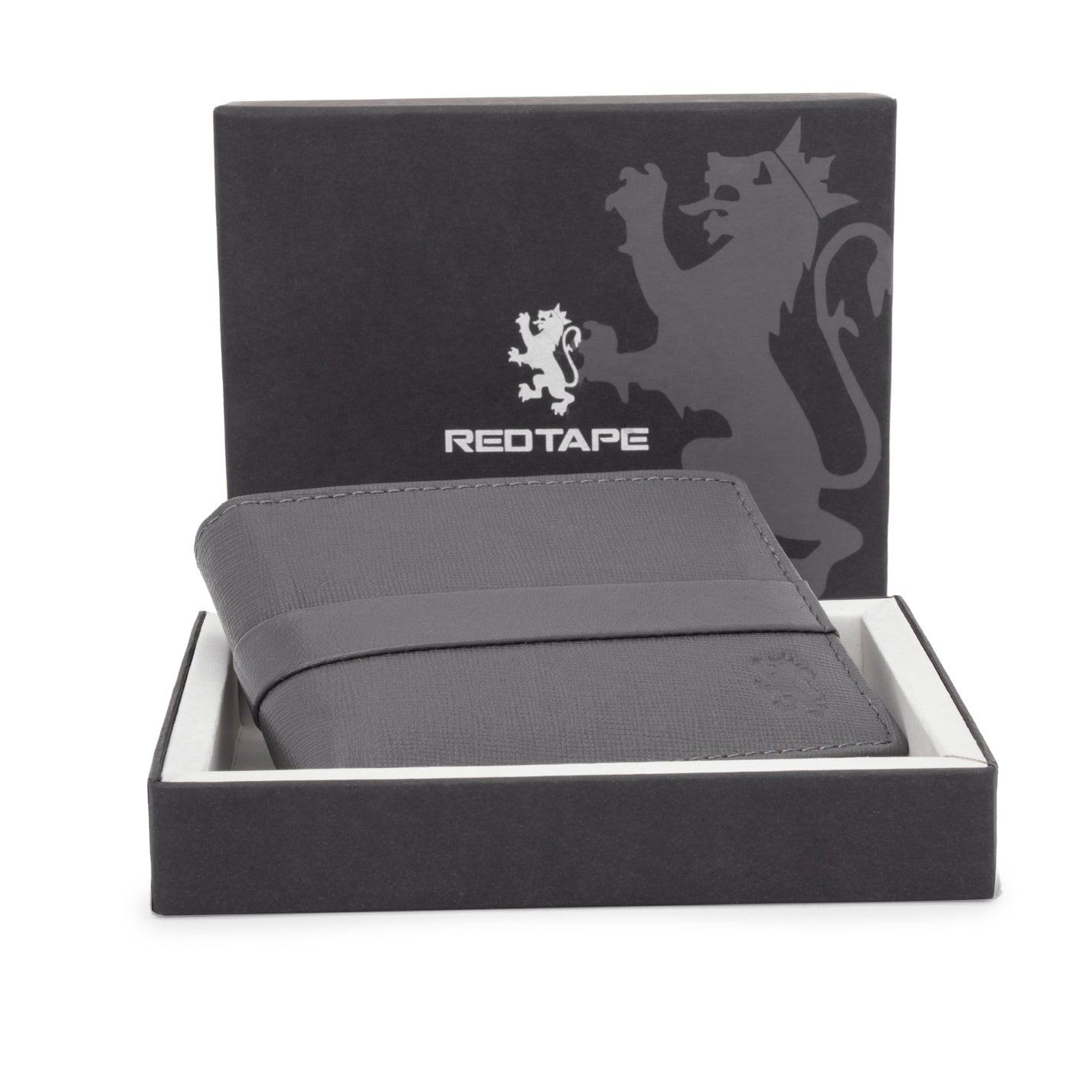 Mens Grey Leather Wallet | Redtape