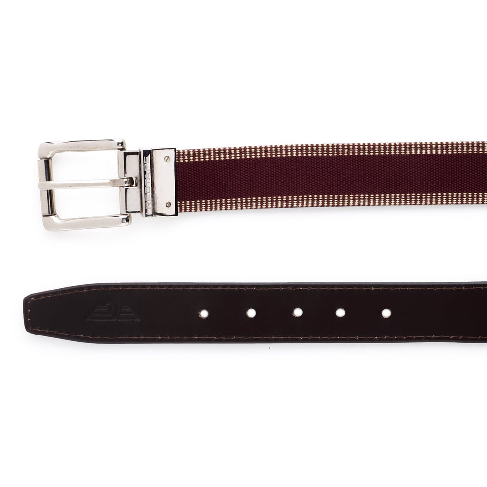 Men Bordo Leather Reversible Belt | Redtape