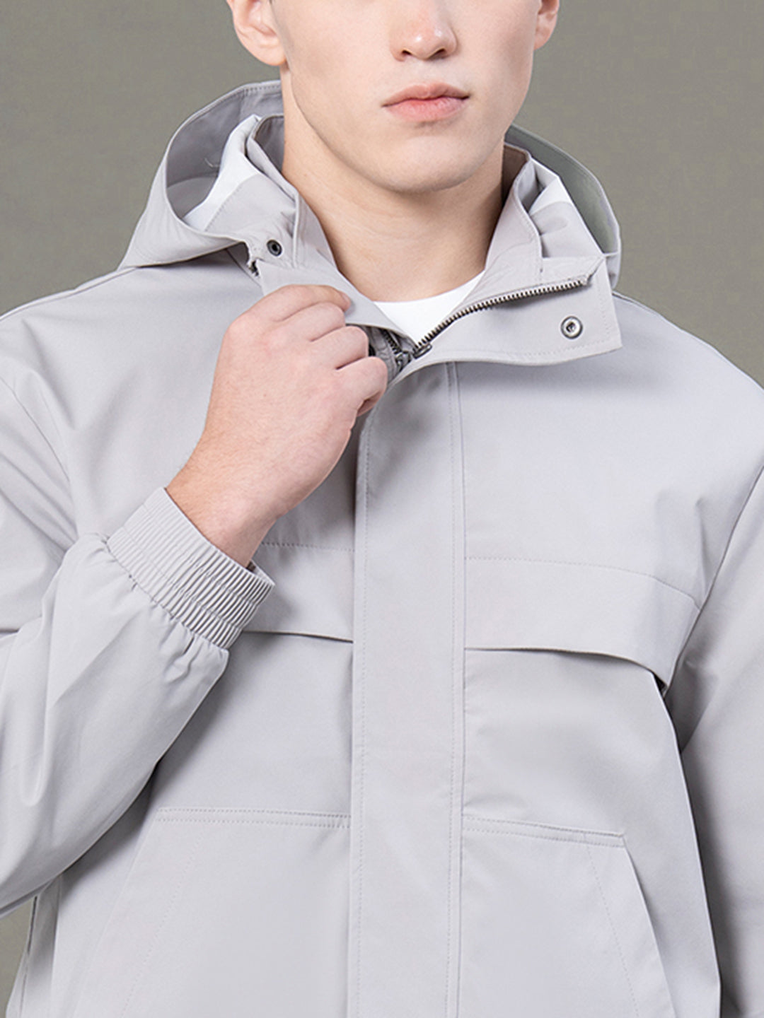 Solid Hooded Jacket for Men | Redtape