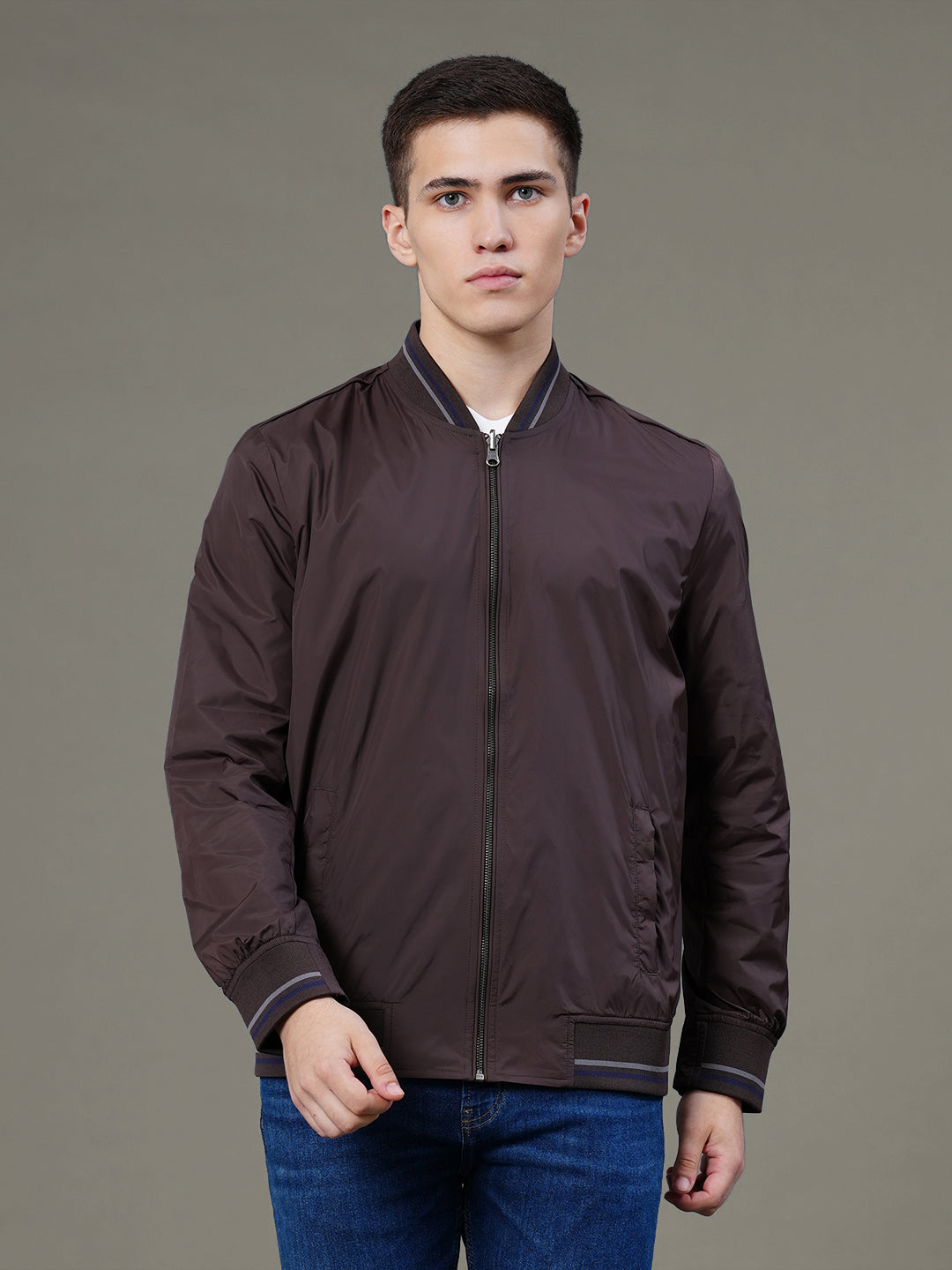 Reversible Baseball Collar Jacket for Men – Redtape