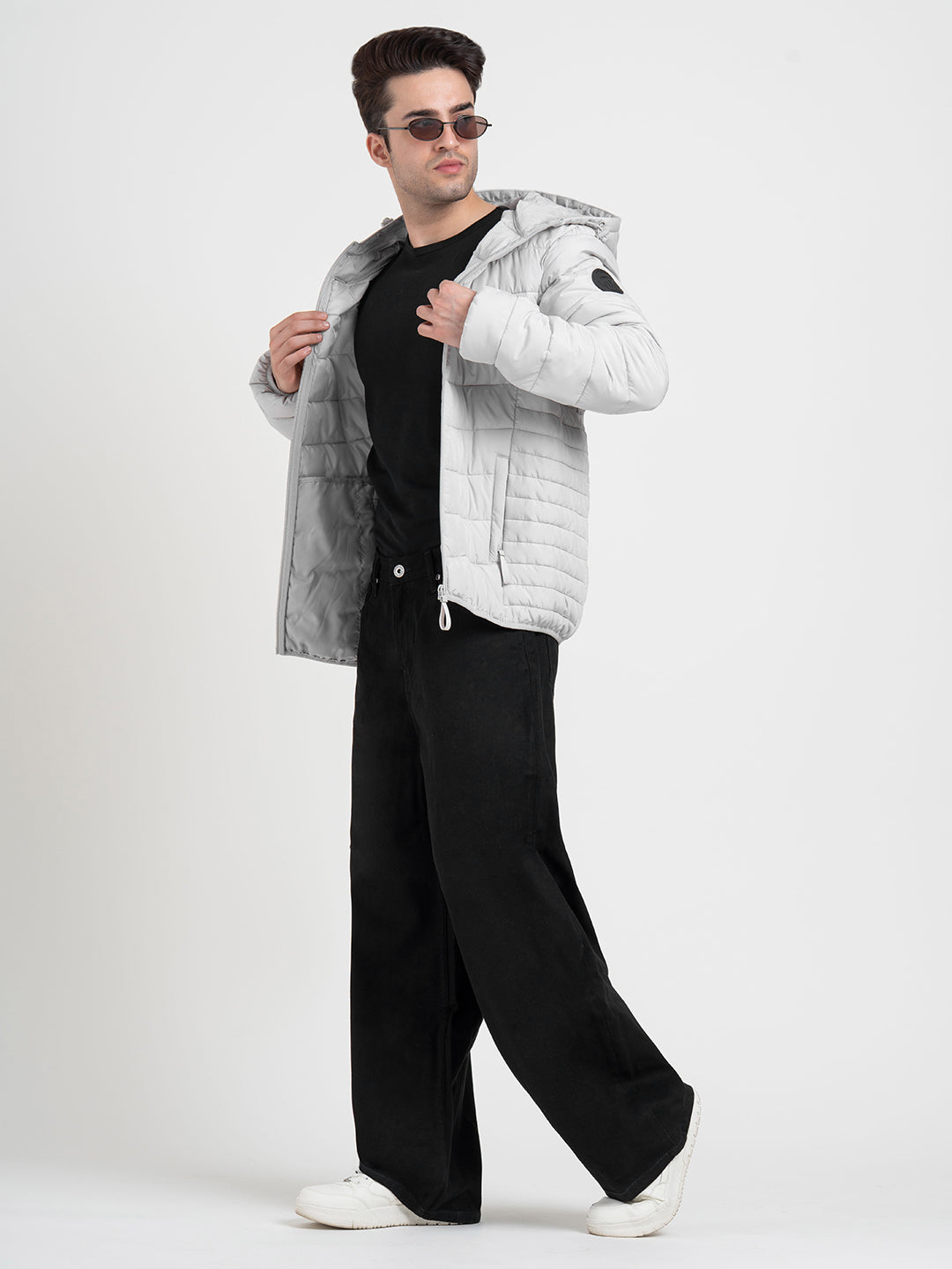 Red Tape Ice Grey Men's Padded Heatseal Jacket | All-Season Winter ...