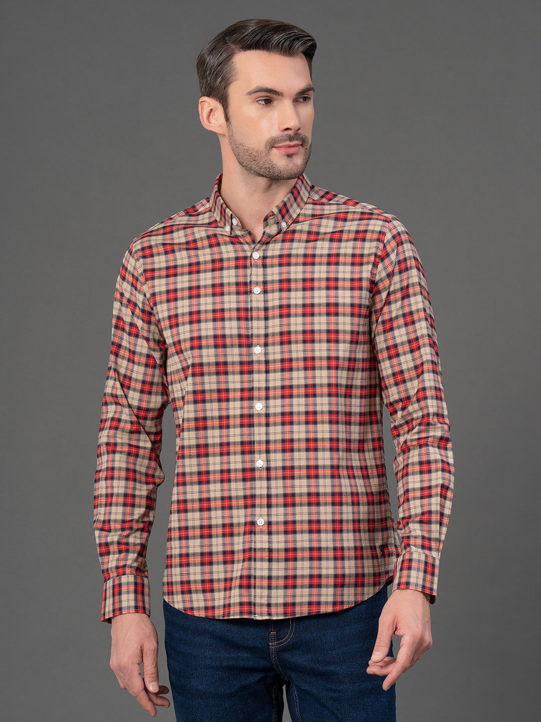 Red Checked Shirt for Men | Redtape