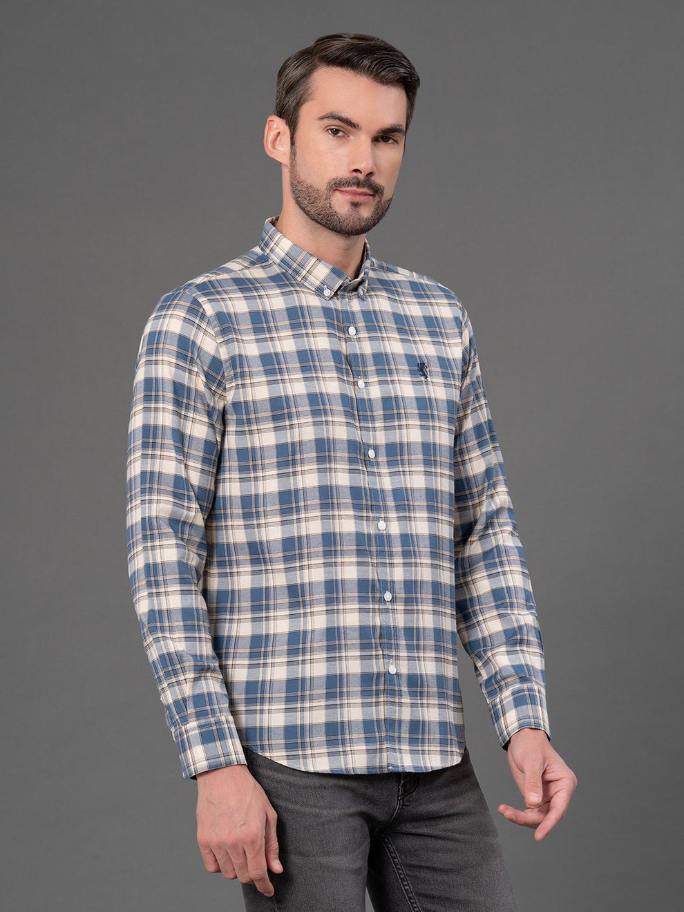 Blue Checked Shirt for Men | Redtape