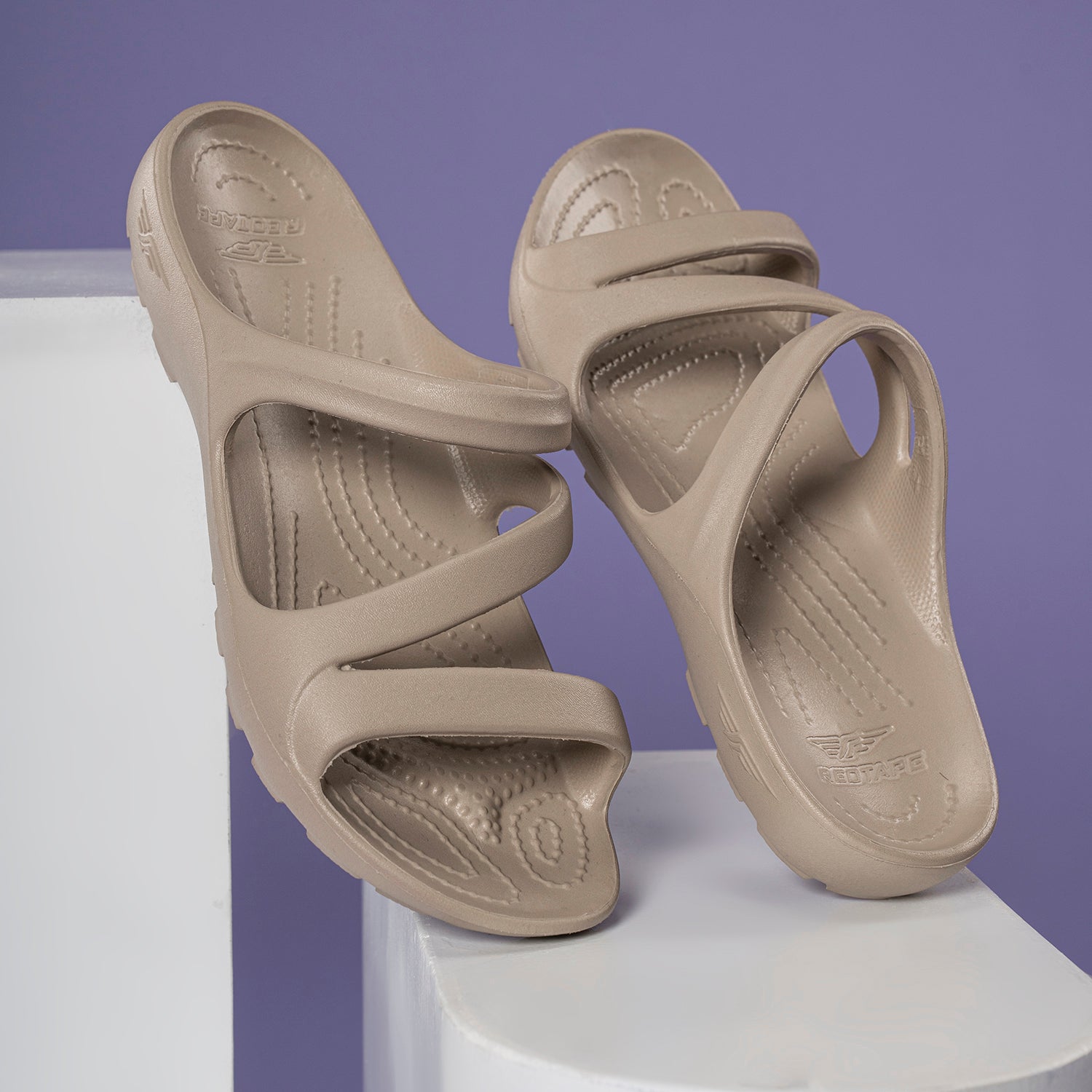 Red Tape Casual Sliders for Women | Refined Round-Toe Shape with a Rel ...