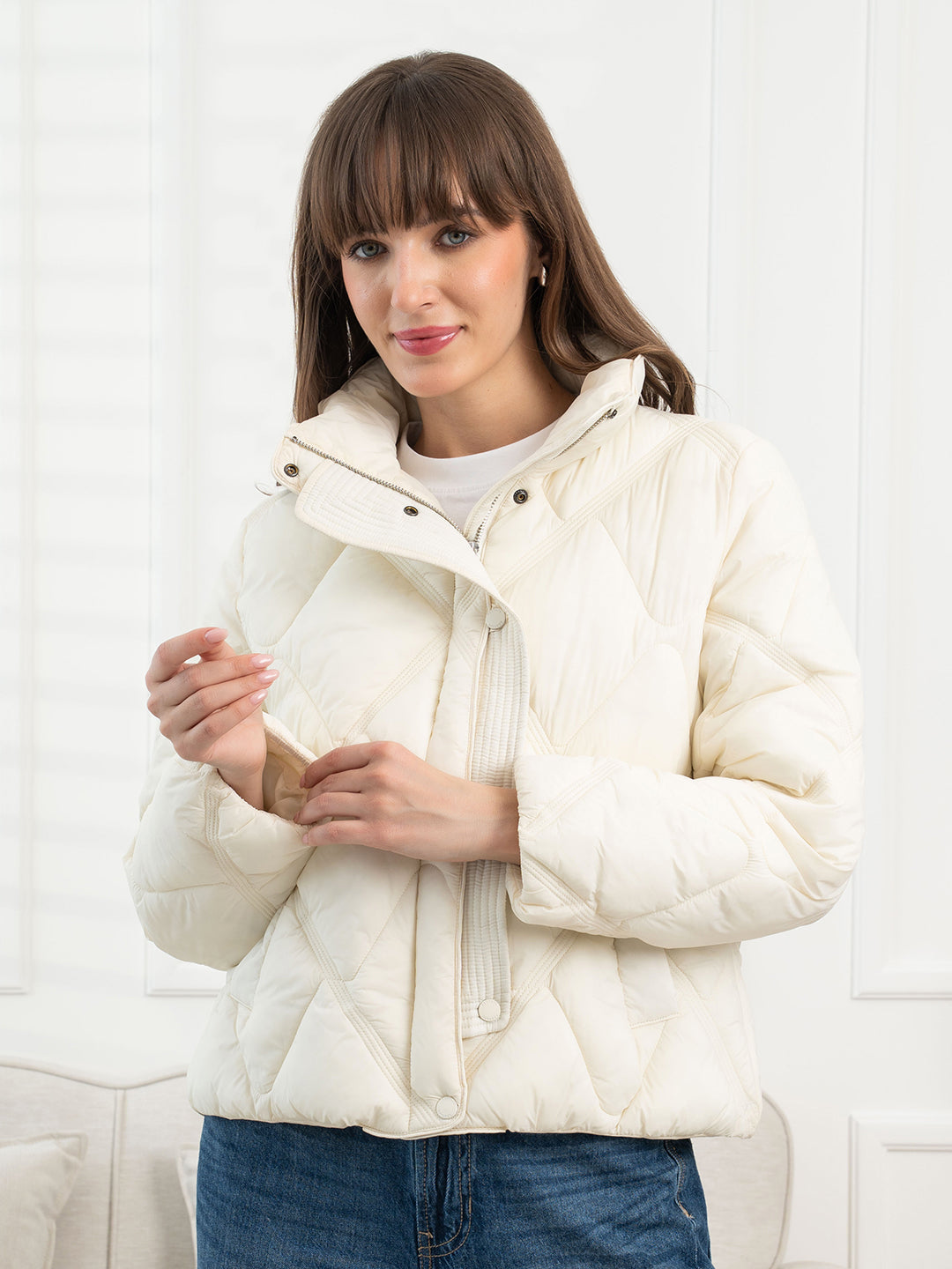 Off-White Padded Jacket for Women – Redtape