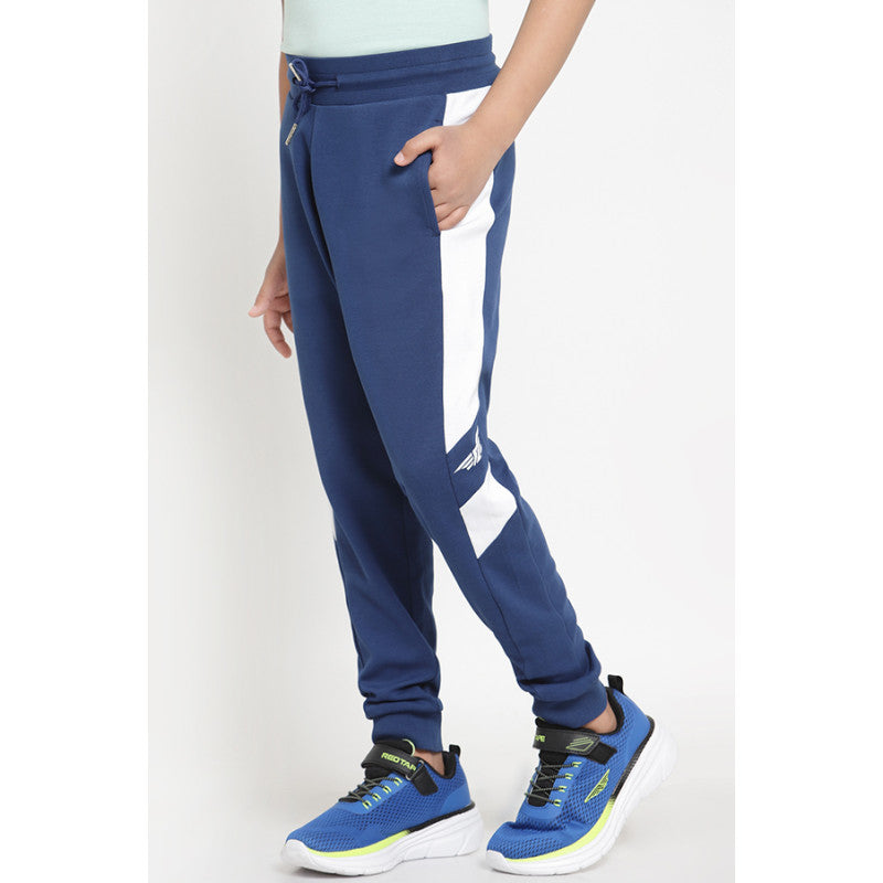Boys Blue Color Block Joggers | Redtape